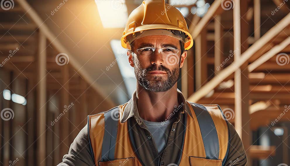 Hard Workers Involved in Construction Activities Stock Illustration ...