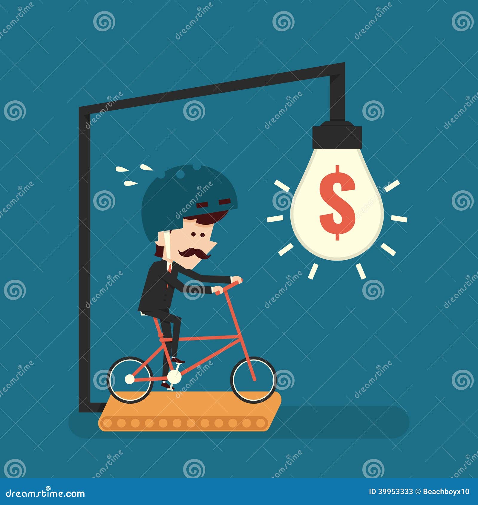 Hardworking concept stock vector. Illustration of industrial - 39953333