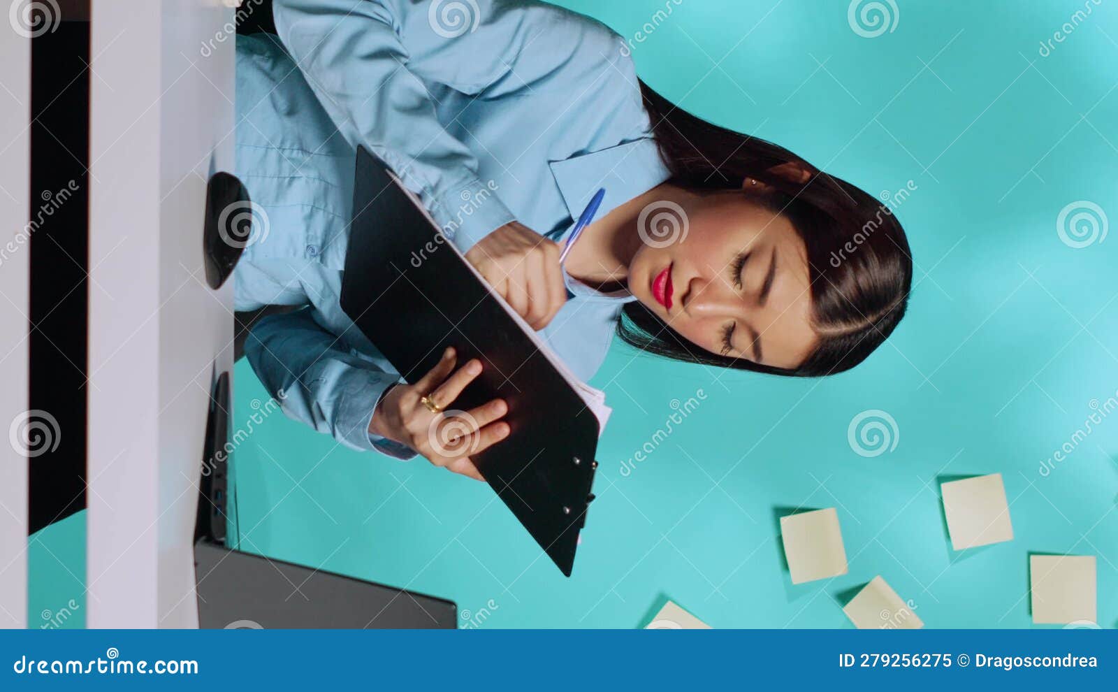 Hardworking Employee Cross-checking Data Stock Video - Video of ...