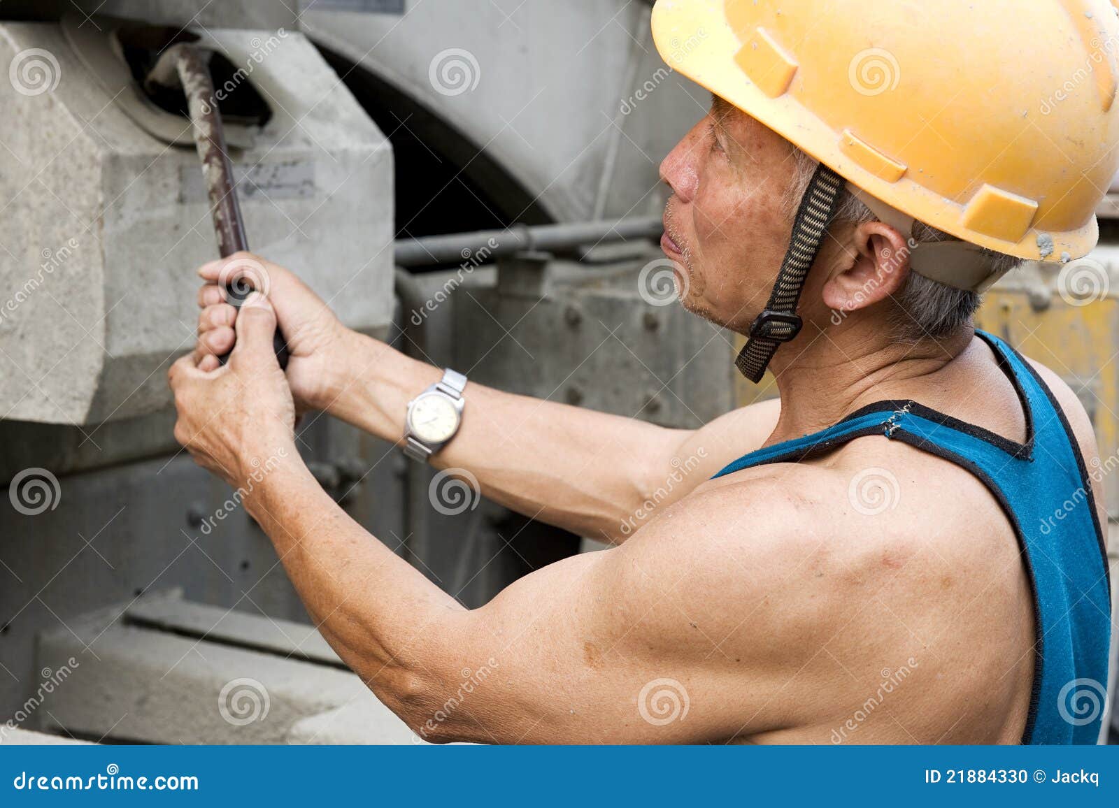 Hardworking laborer stock photo. Image of construction - 21884330