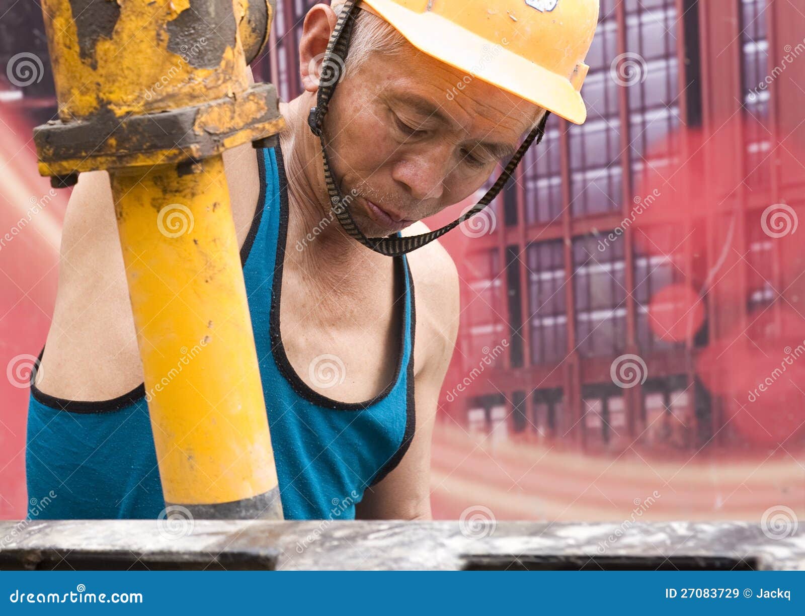 Hardworking laborer stock image. Image of hardworking - 27083729