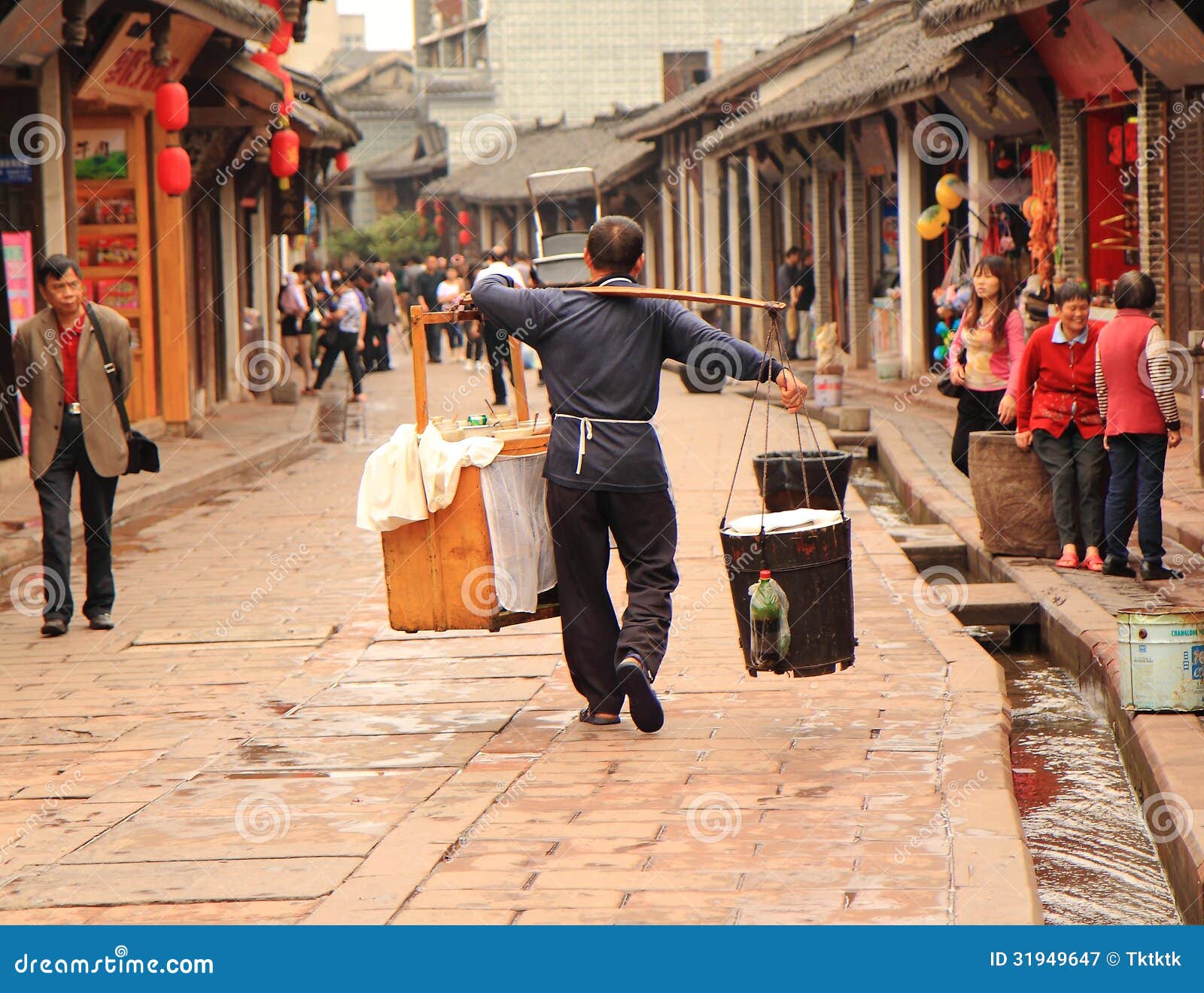 Chinese Traditional Village Lifestyle Chengdu China Editorial ...