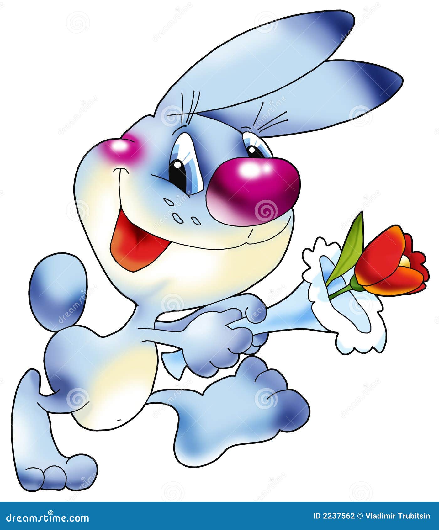Cheerful Happy Hare Hastens Stock Illustrations – 3 Cheerful Happy Hare ...