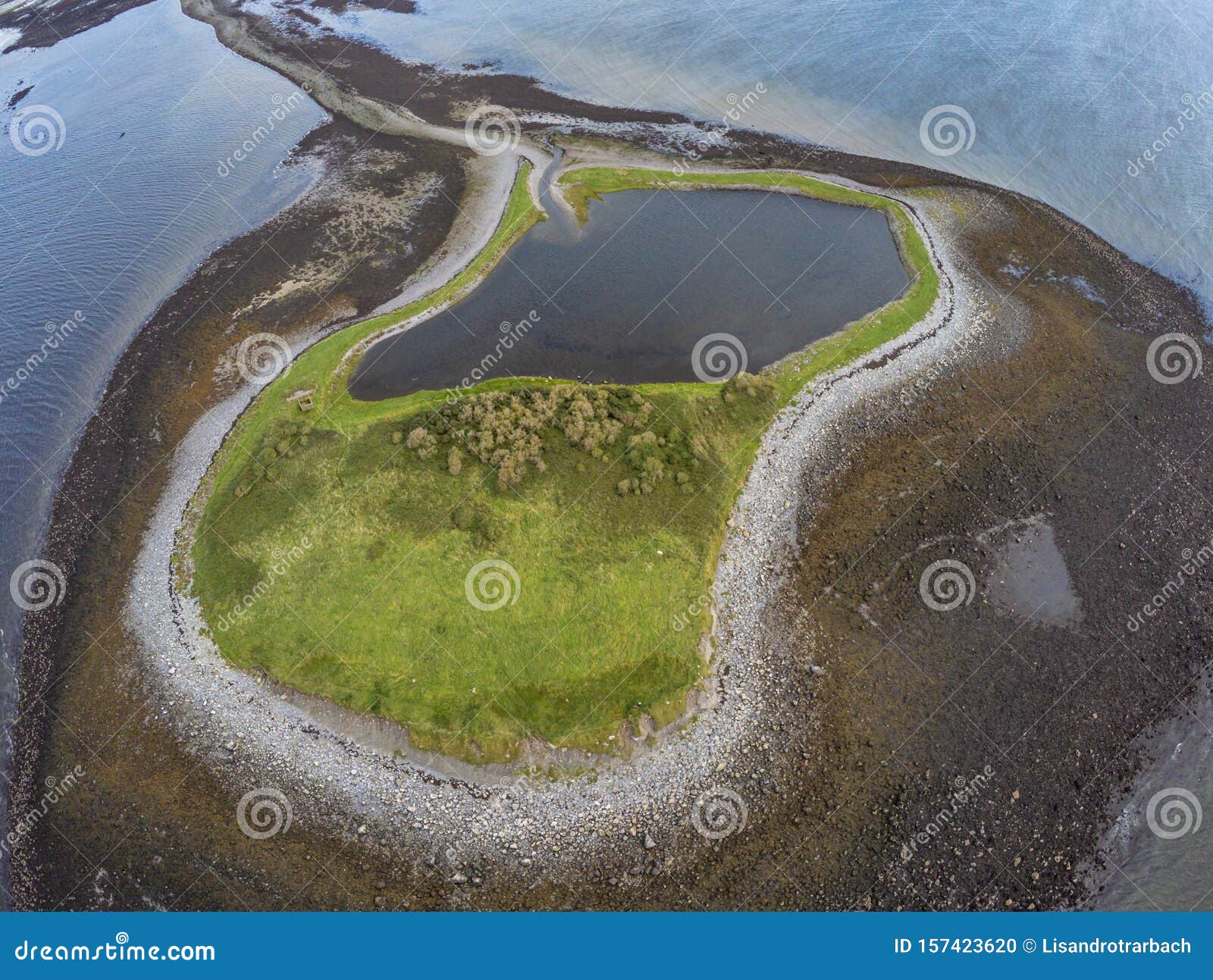 Hare Island in Galway bay stock photo. Image of wave - 157423620