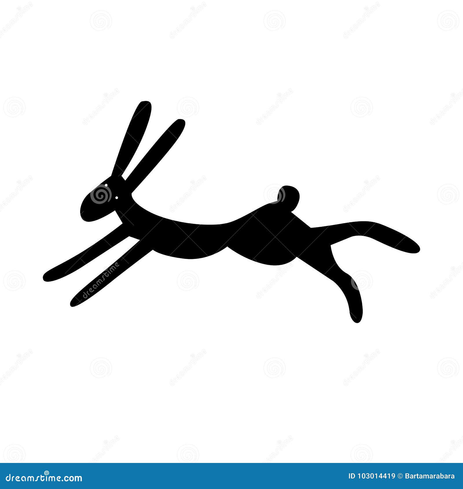 Hare, Laser Cutting Path, Shadow Stock Vector - Illustration of animal ...