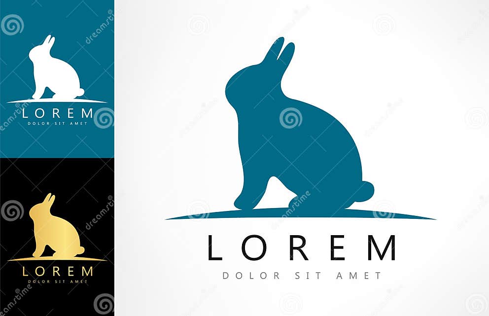 Hare logo vector stock vector. Illustration of graphic - 116404544