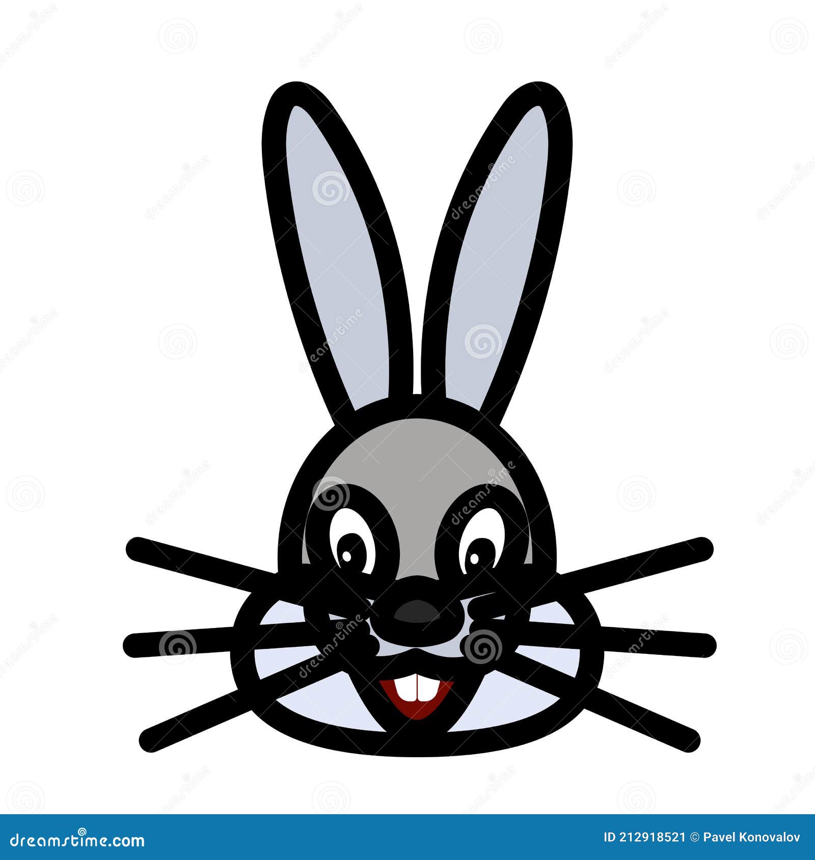 Hare Puppet Doll Icon stock vector. Illustration of clip - 212918521