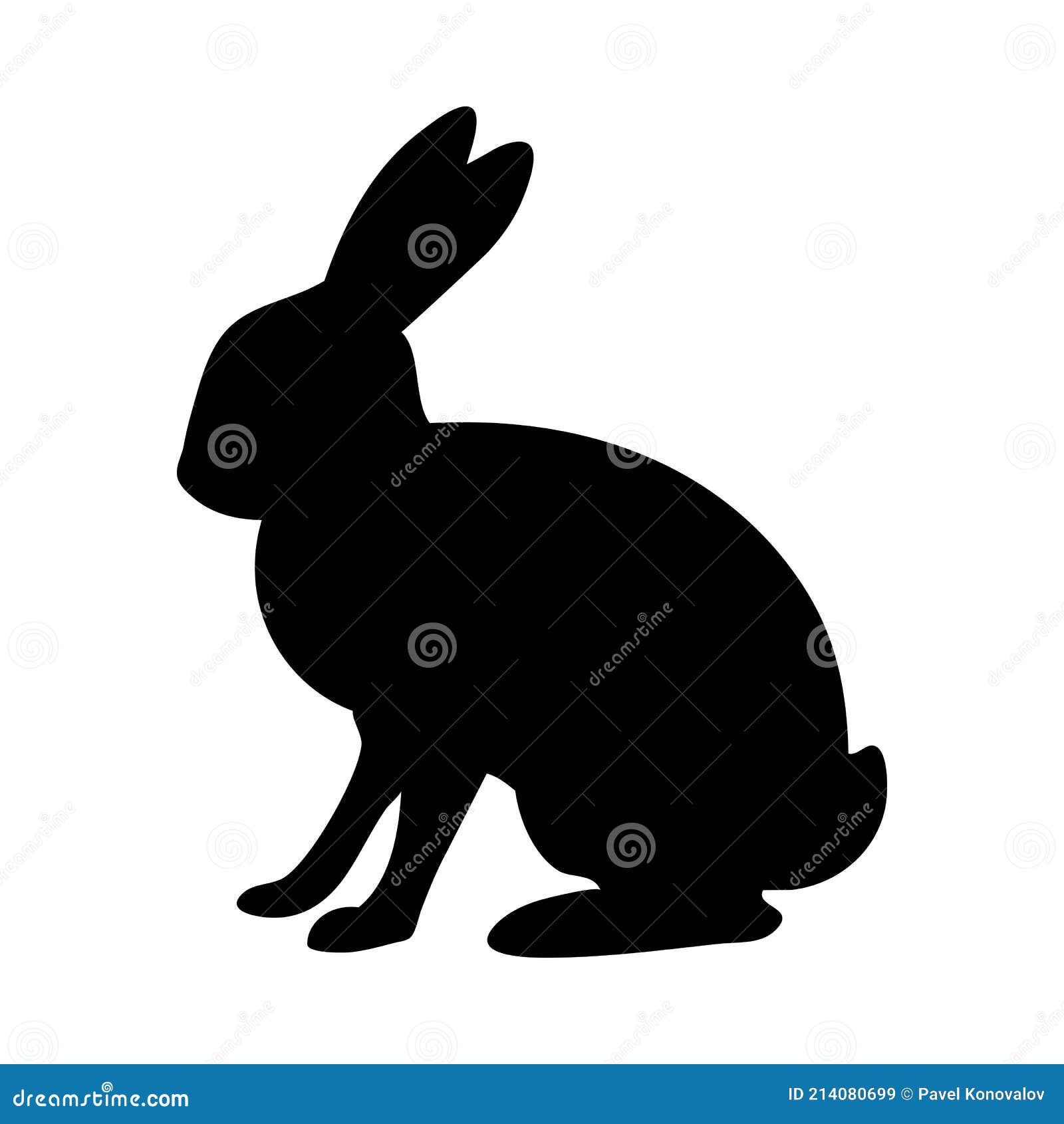 Hare Silhouette Vector Illustration | CartoonDealer.com #214080718