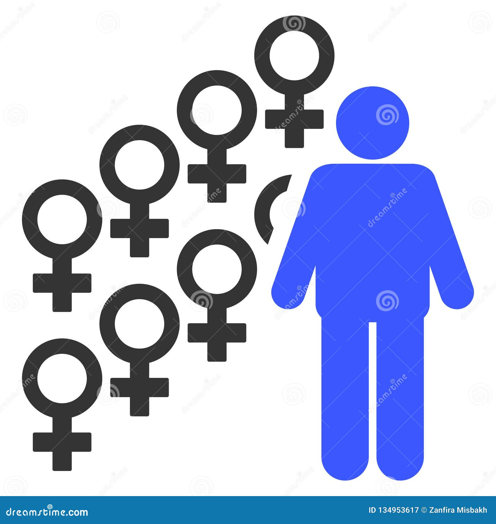 Harem Symbol Flat Icon stock vector. Illustration of feminine - 134953617