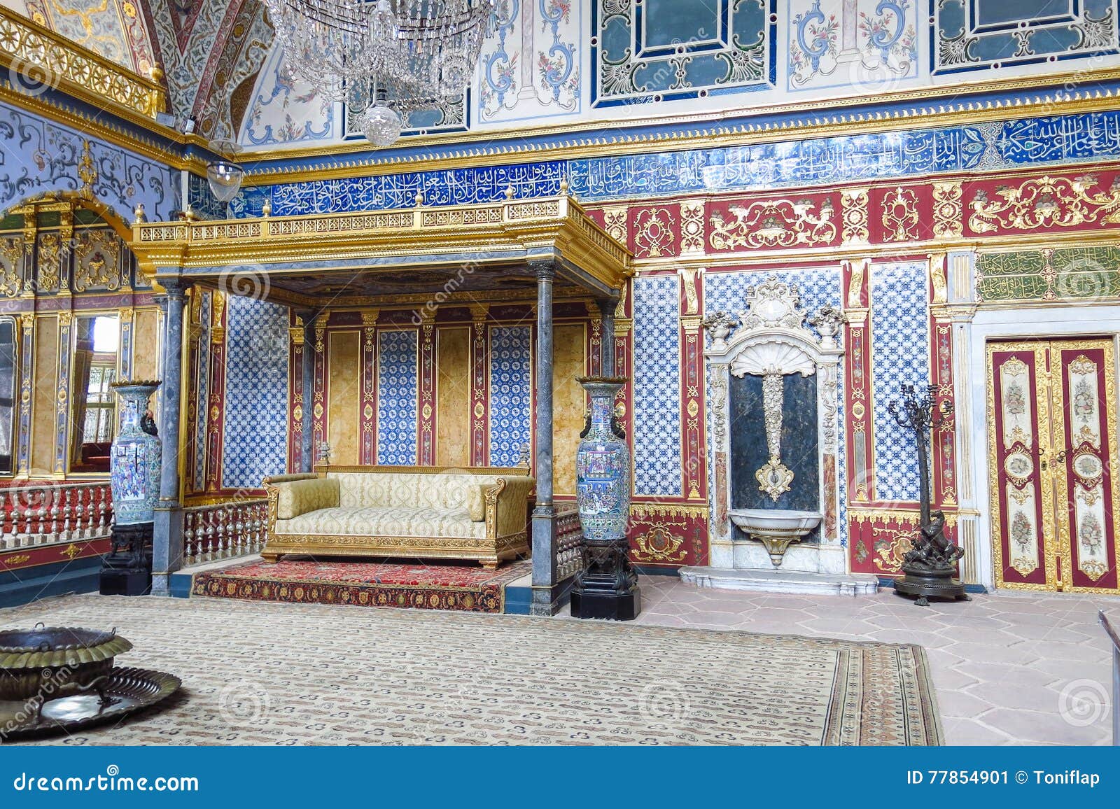 Harem in Topkapi Paleis, Istanboel, Turkije Stock Afbeelding - Image of ...