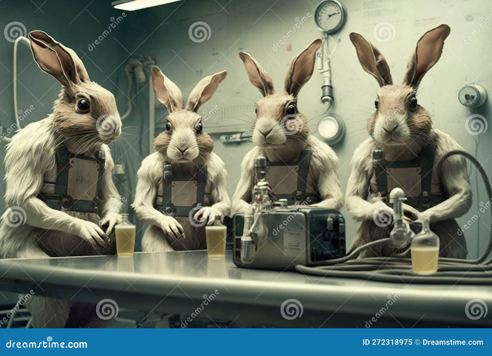 Animal Experimentation Font With A Rabbit Logo In Cartoon Style Vector ...