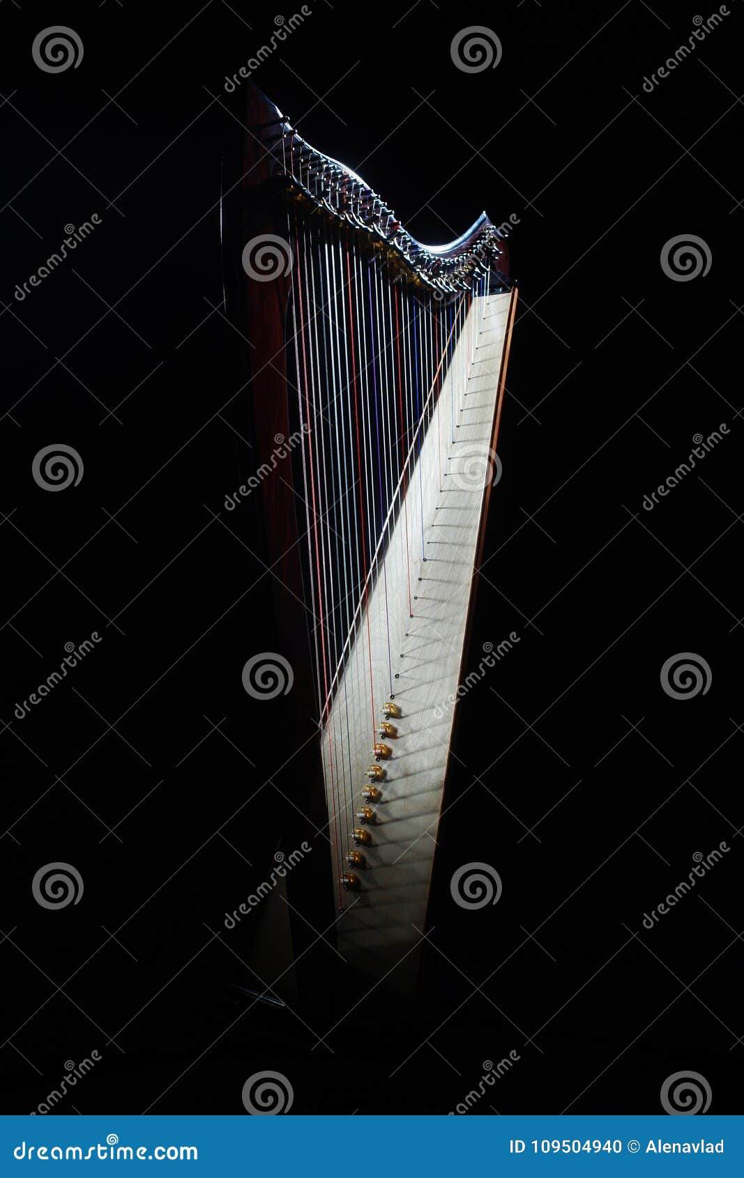 Harfe stockfoto. Bild von instrument, irisch, keltisch - 109504940