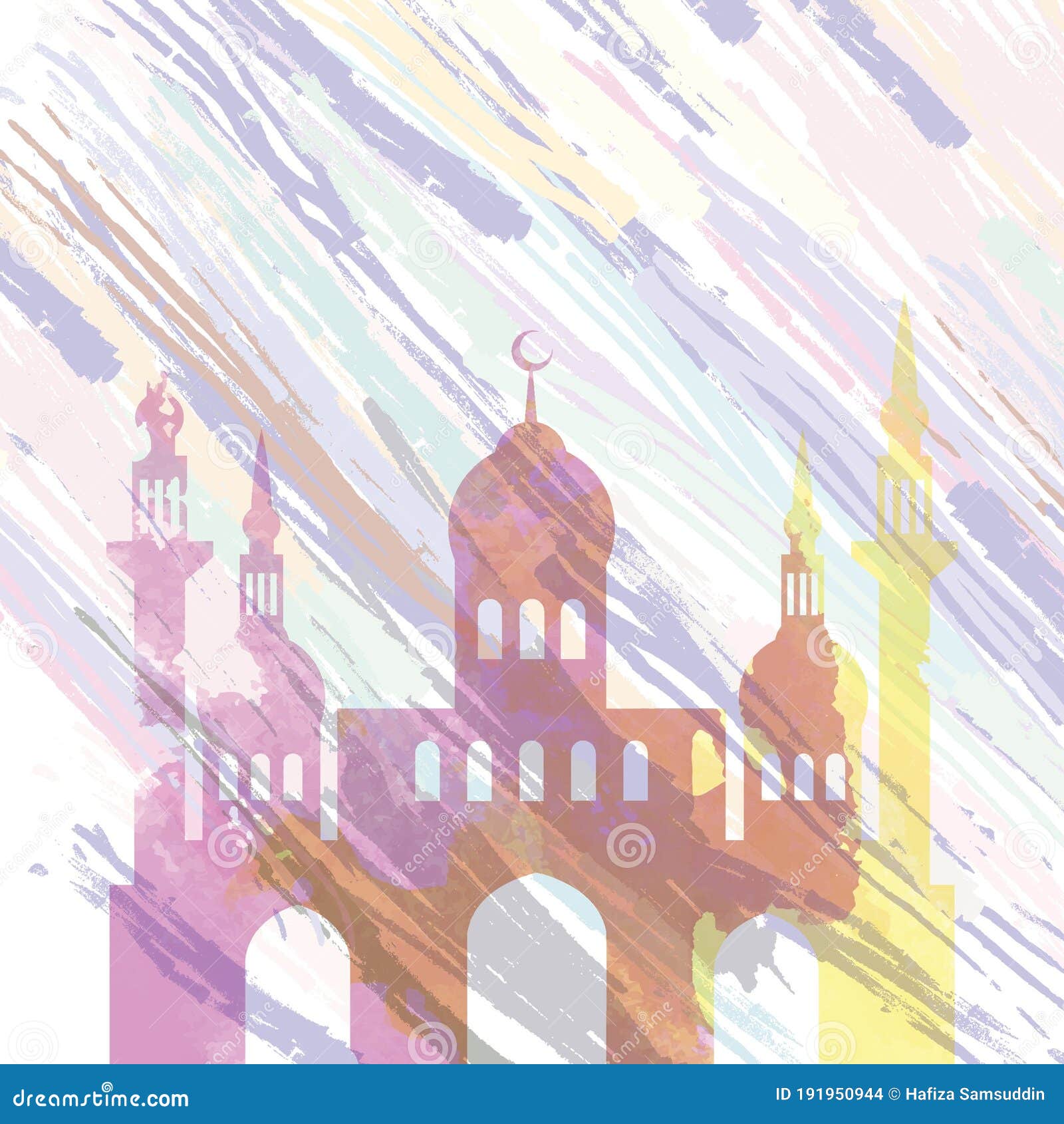 Hari Raya Card Design. Vector Illustration Decorative Design Stock ...