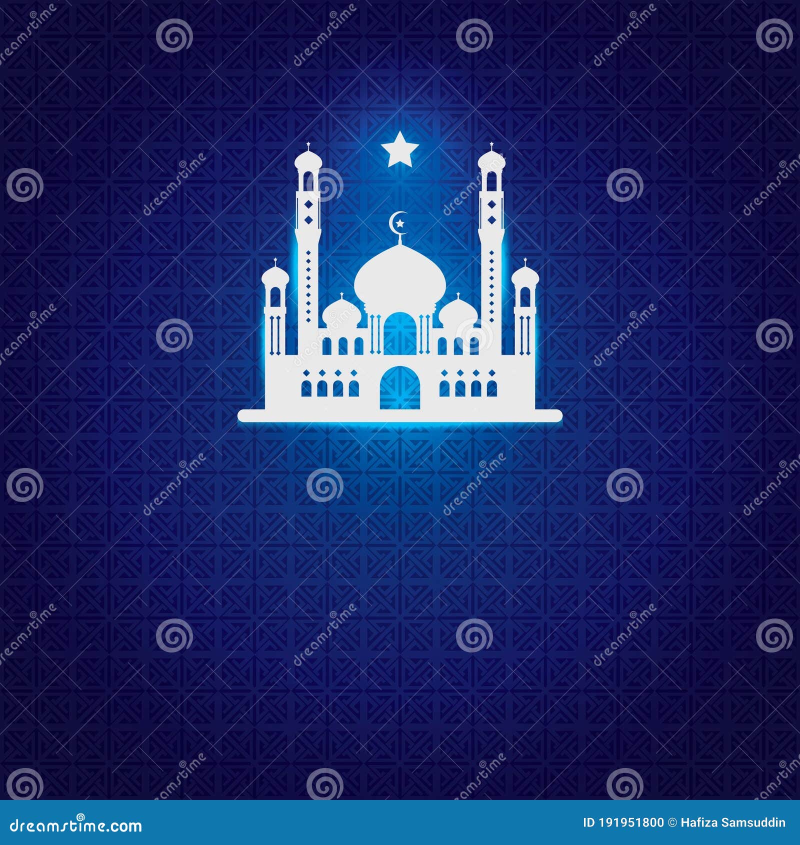 Hari Raya Card Design. Vector Illustration Decorative Design Stock ...
