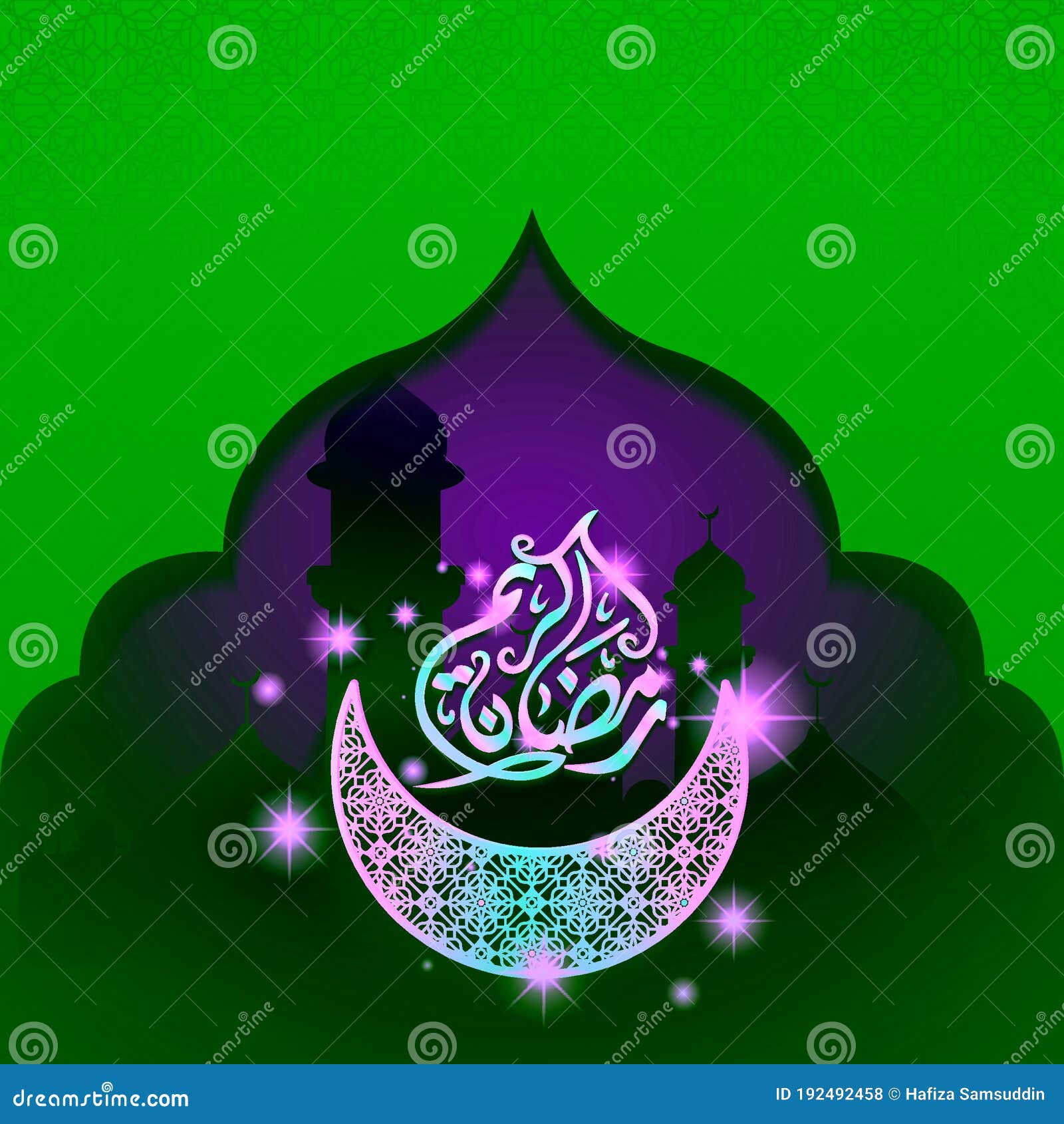Hari Raya Card Design. Vector Illustration Decorative Design Stock ...