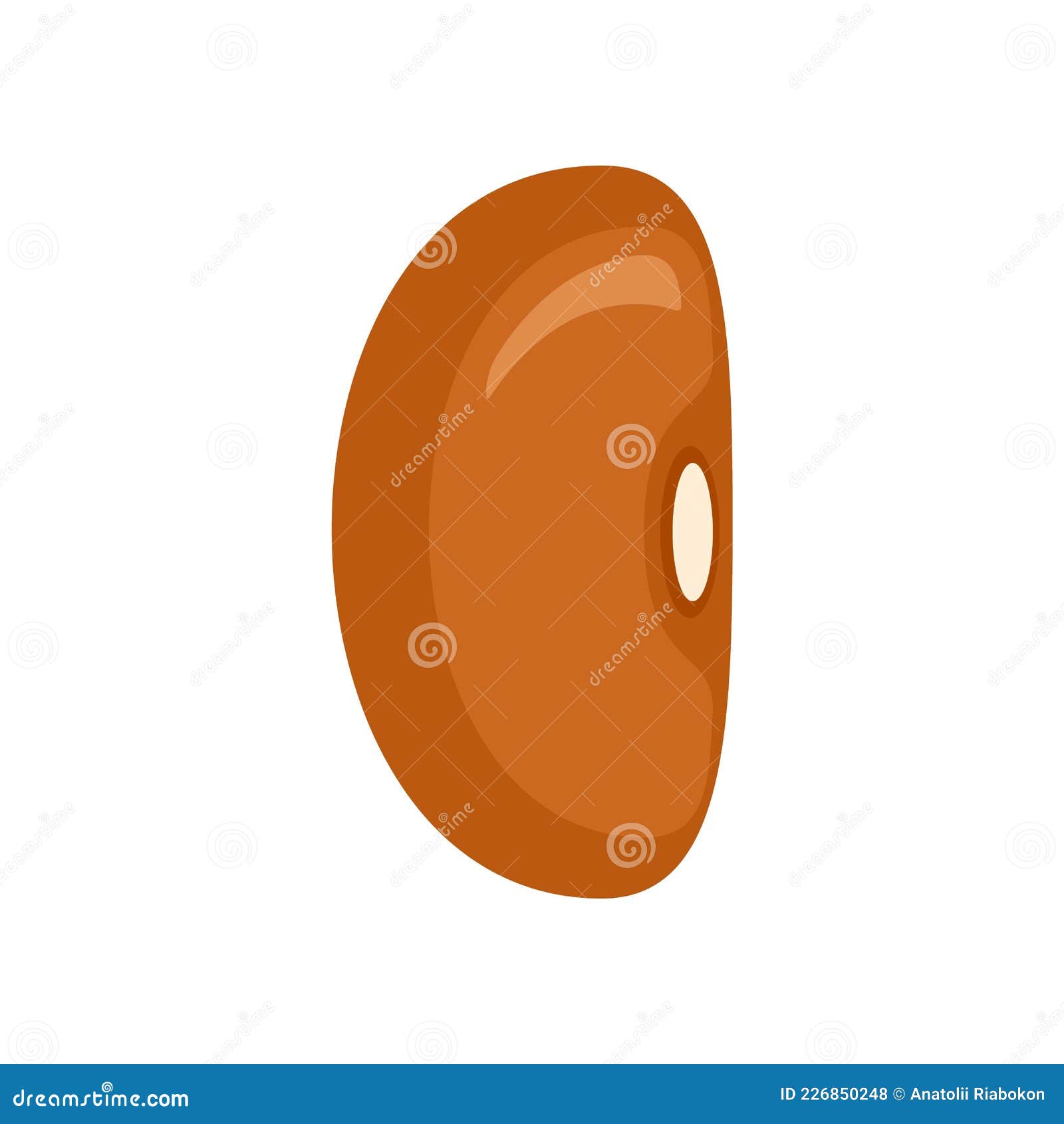 Haricot Kidney Bean Icon Flat Isolated Vector Stock Vector ...