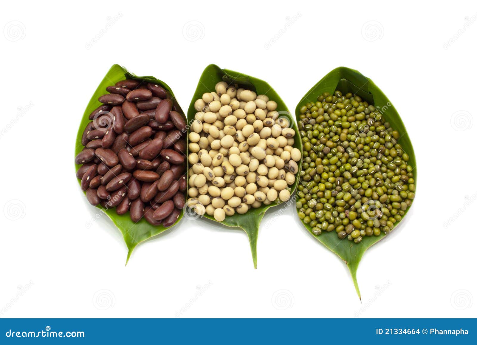 Haricot Rouge, Haricot Vert, Et Haricot De Soja Photo stock - Image of ...