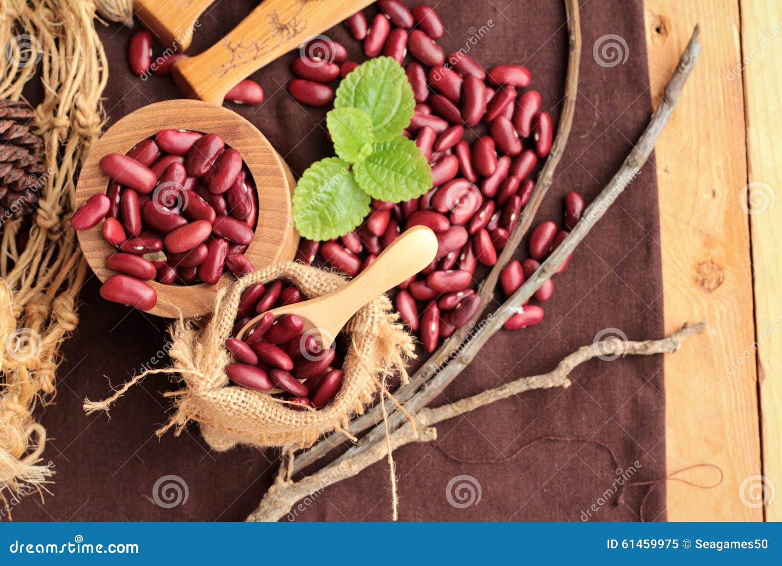 Haricots Rouges Secs Pour La Cuisson Image stock - Image du nutrition ...