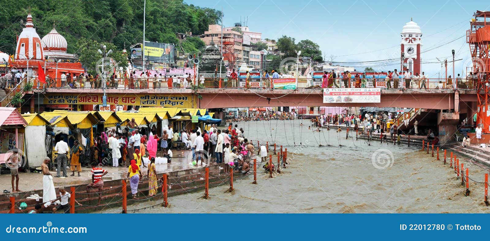 Haridwar, Ganga panorama editorial image. Image of celebrate - 22012780