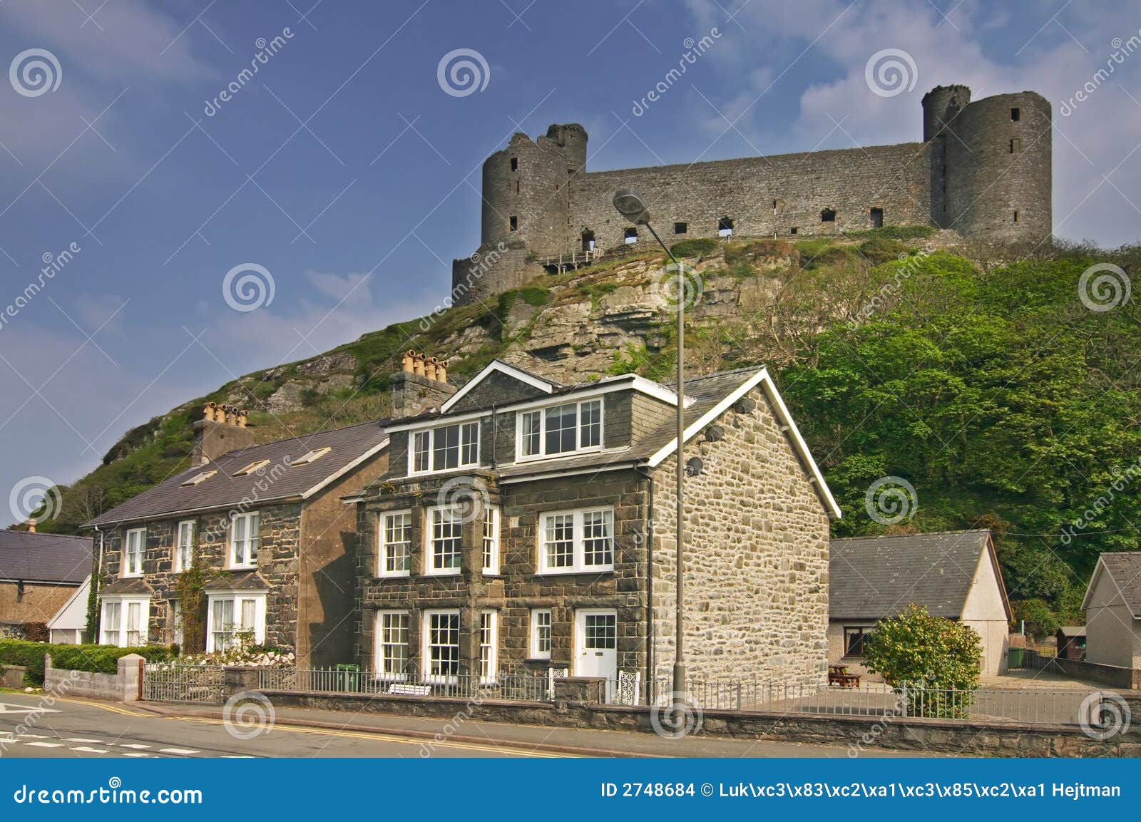 Harlech castle stock photo. Image of britain, charming - 2748684