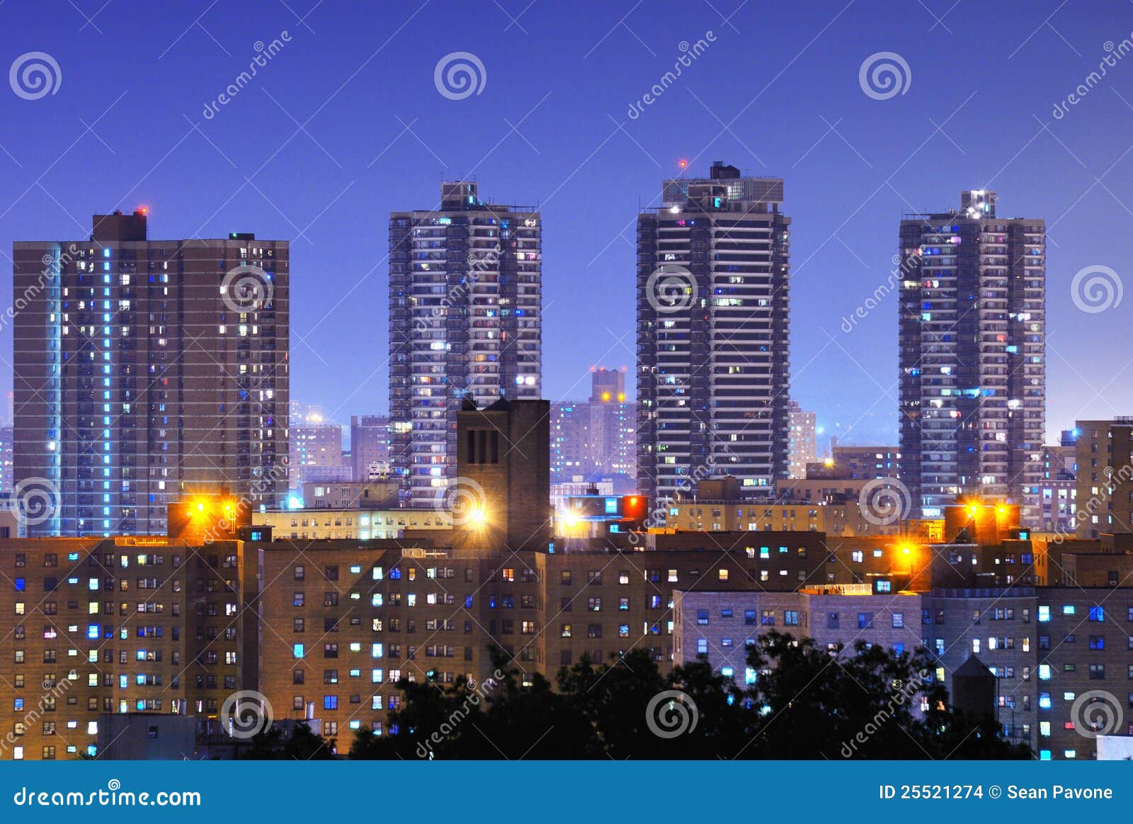 Harlem High Rises stock photo. Image of rises, architecture - 25521274