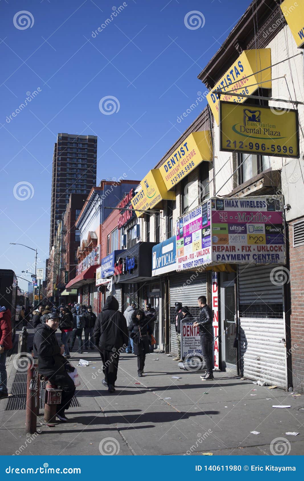 Harlem Streets in New York City Editorial Image - Image of city, park ...