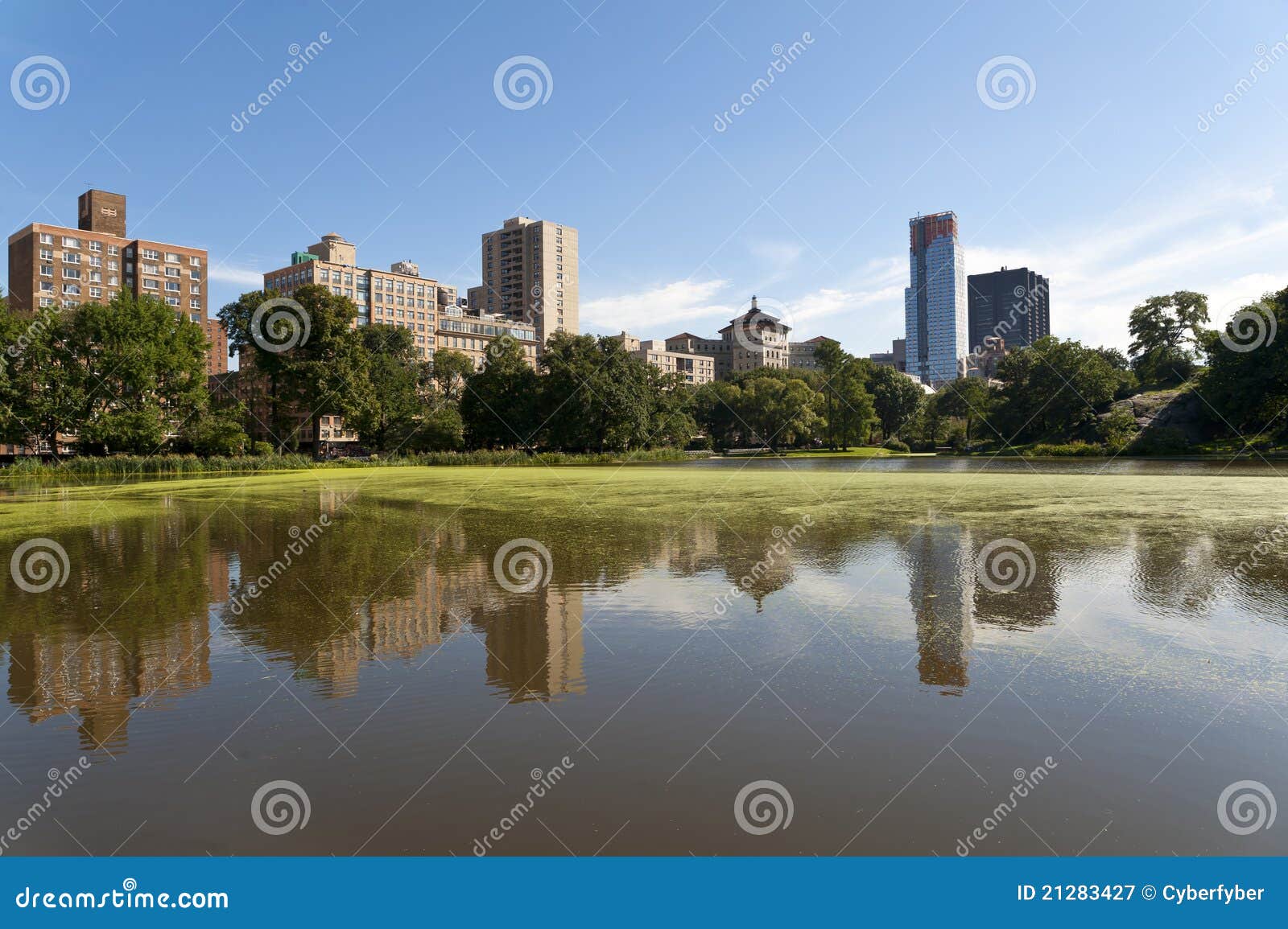 Harlem Meer in Central Park. Stock Image - Image of city, meer: 21283427