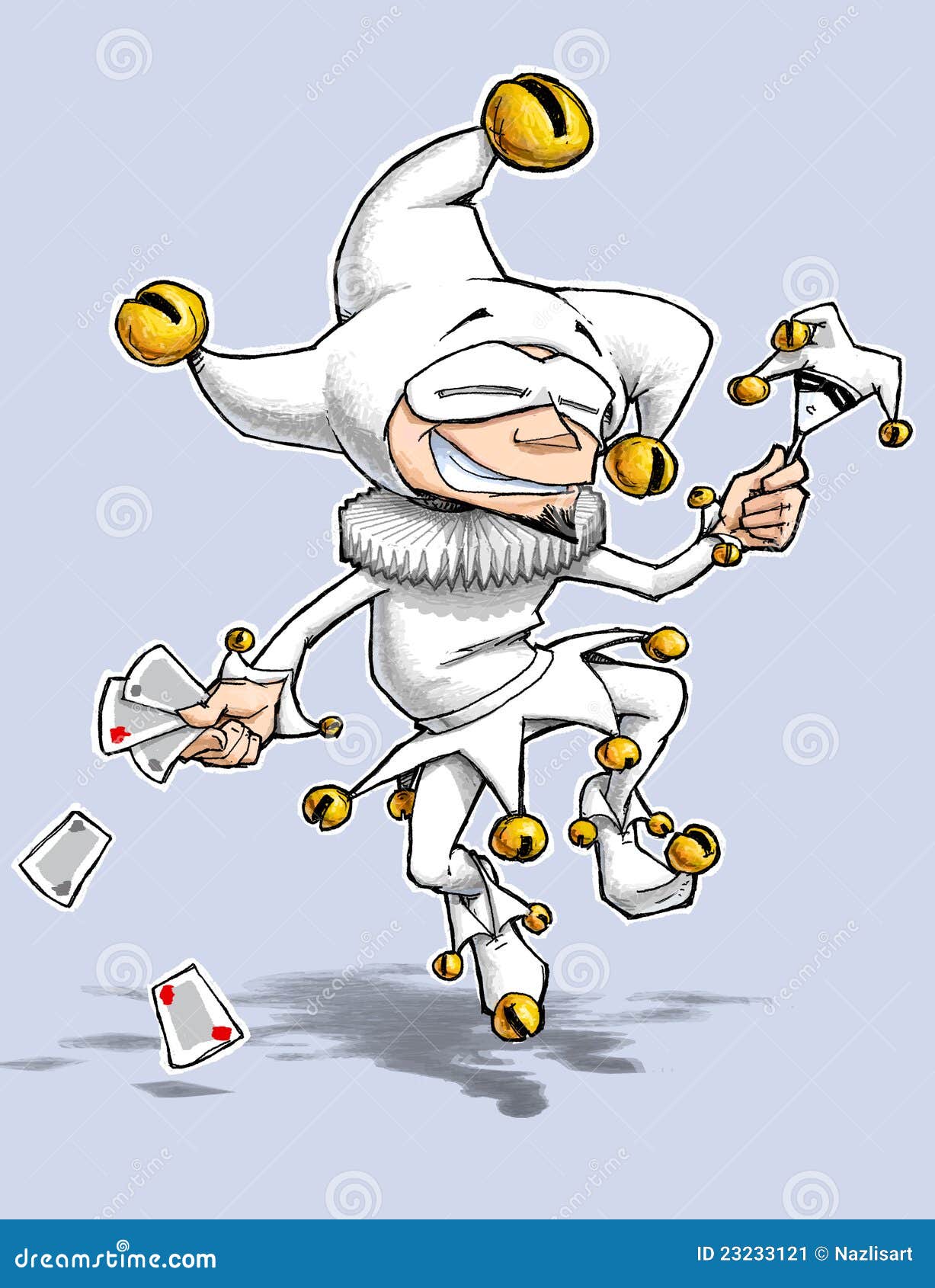 Harlequin Color it Yourself Stock Illustration - Illustration of ...