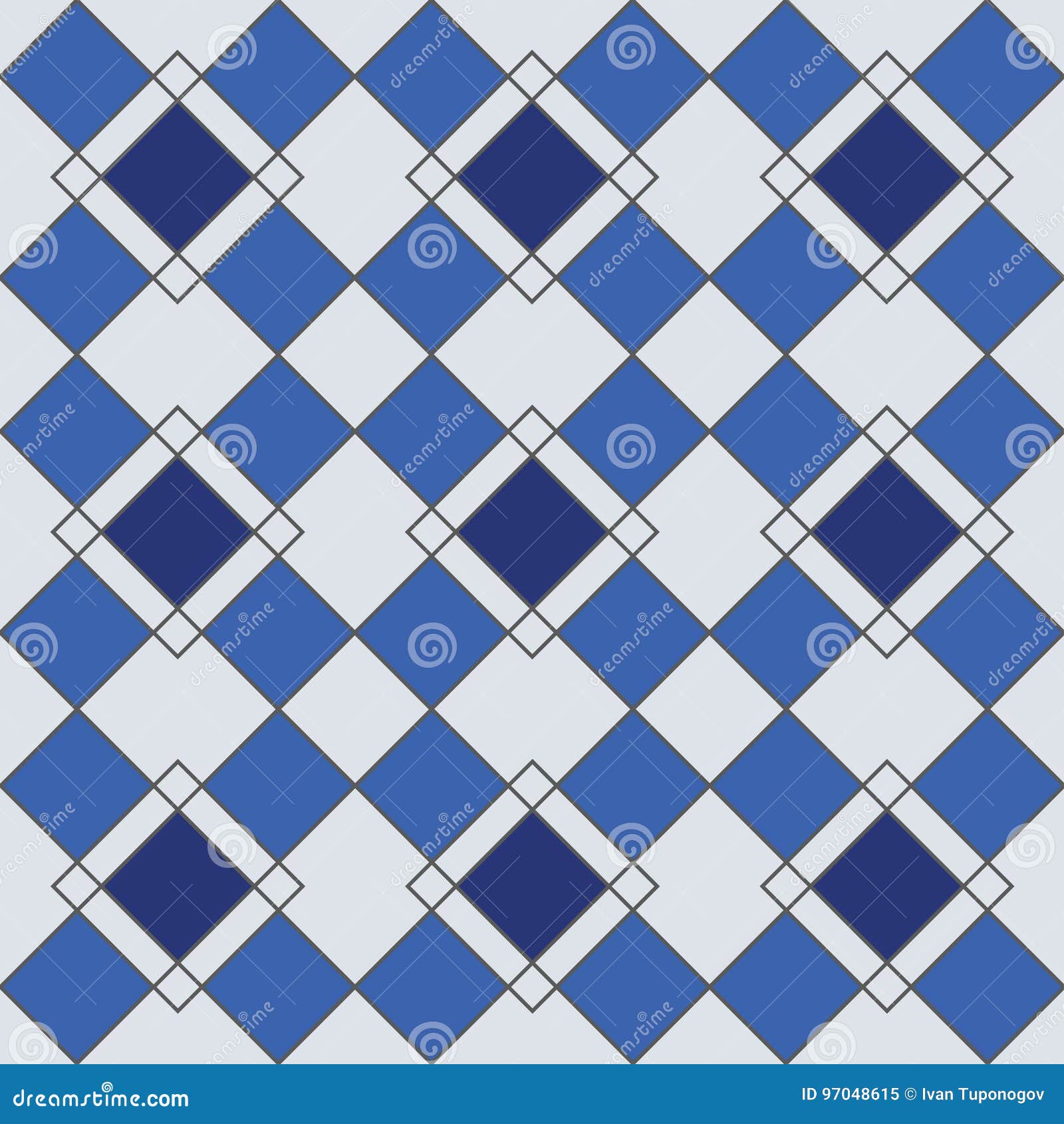 Harlequin Geometric Seamless Patterns. Stock Illustration ...