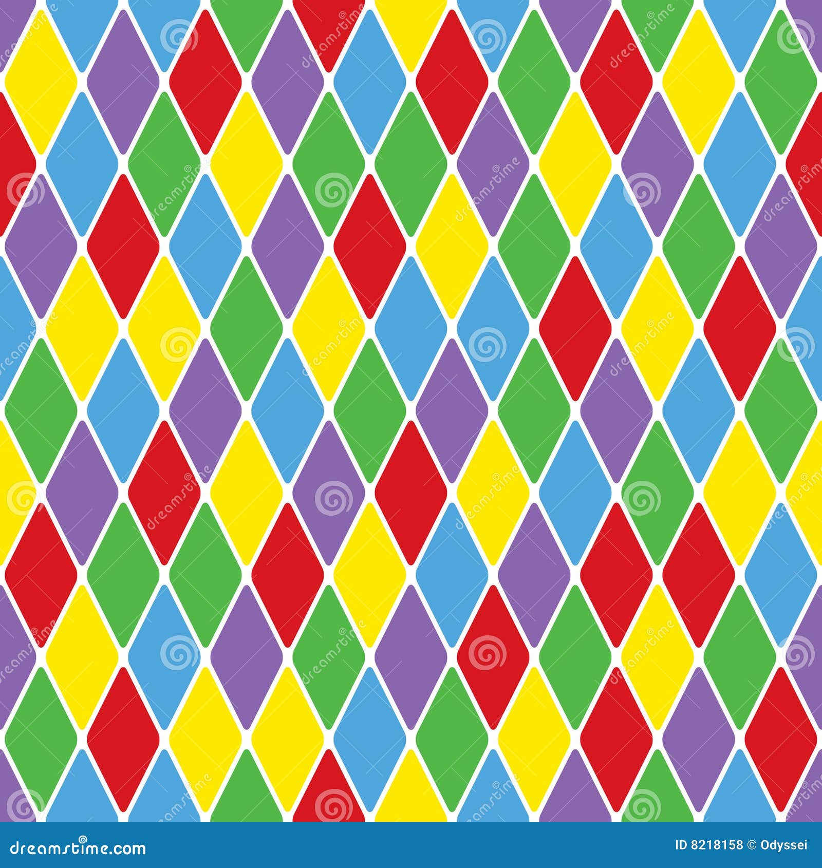 Harlequin Particoloured Seamless Pattern VI Royalty Free Stock Photos ...