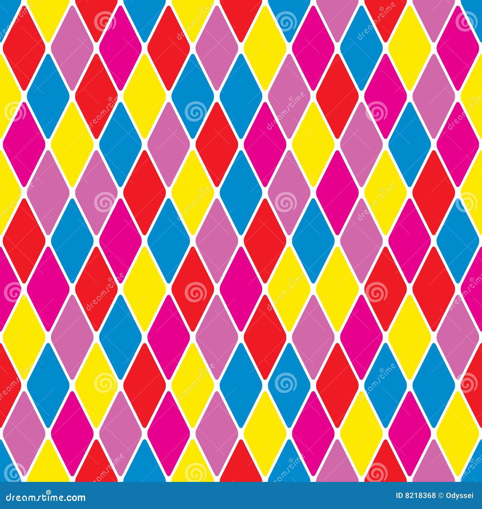 Harlequin Particoloured Seamless Pattern VII Stock Vector ...