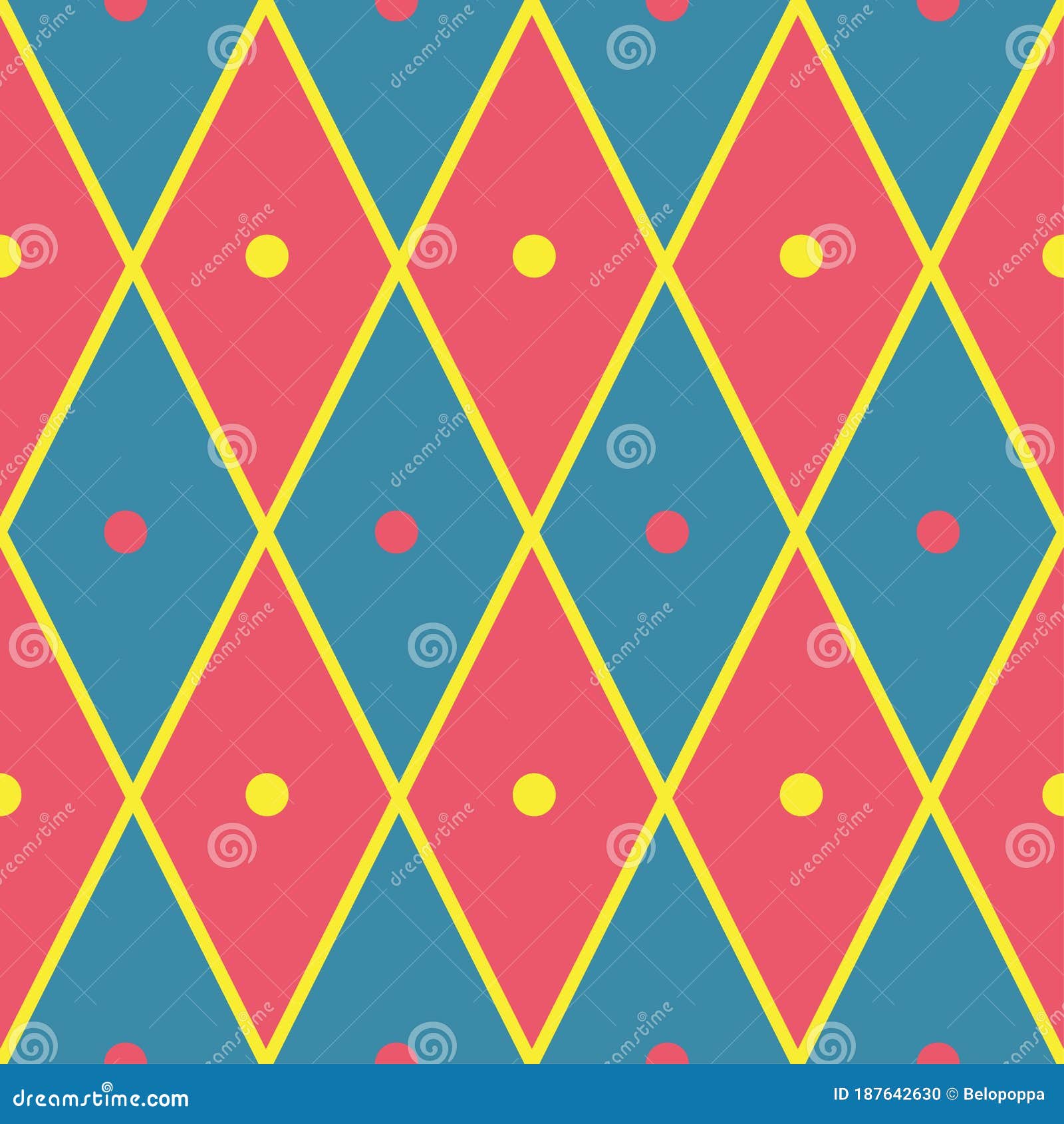 Harlequin Vintage or Argyle Seamless Pattern. Vector Texture of ...