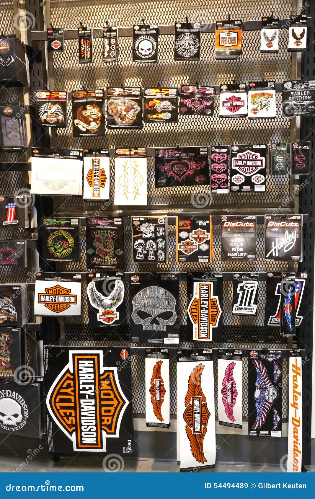 Harley Davidson decals editorial stock image. Image of sale - 54494489