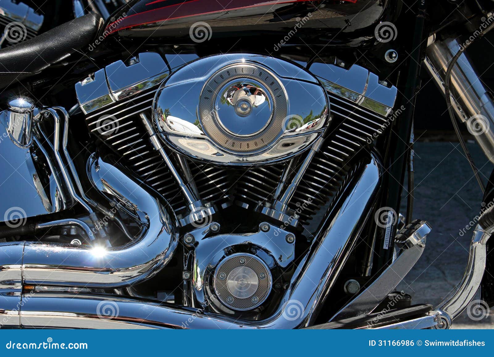 Harley Davidson Fatboy Motor Editorial Photo - Image of harley, custom ...