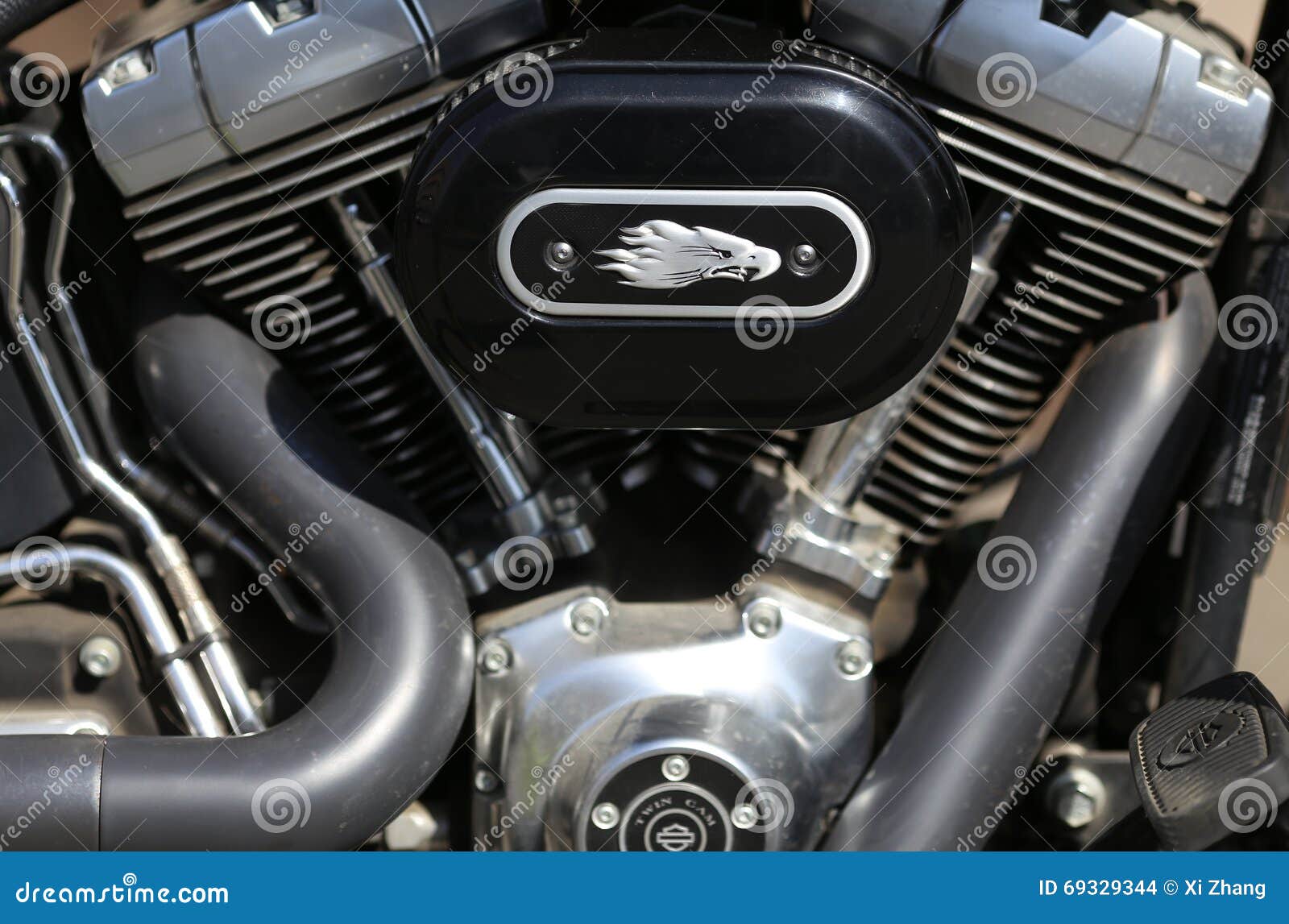 Harley Davidson Motorcycle Engine Editorial Stock Image - Image of ...