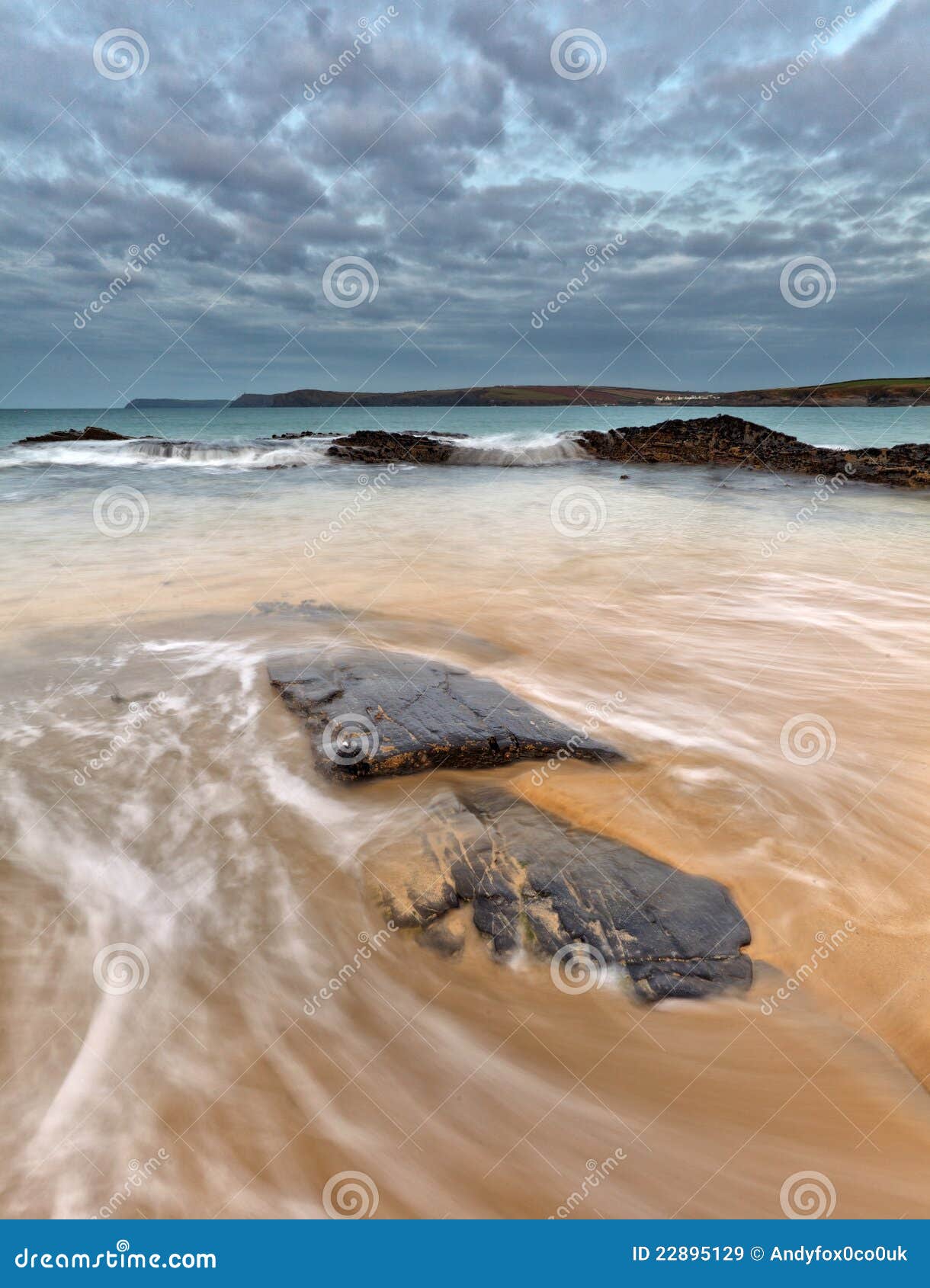 Harlyn bay stock image. Image of shoreline, rushing, serenity - 22895129