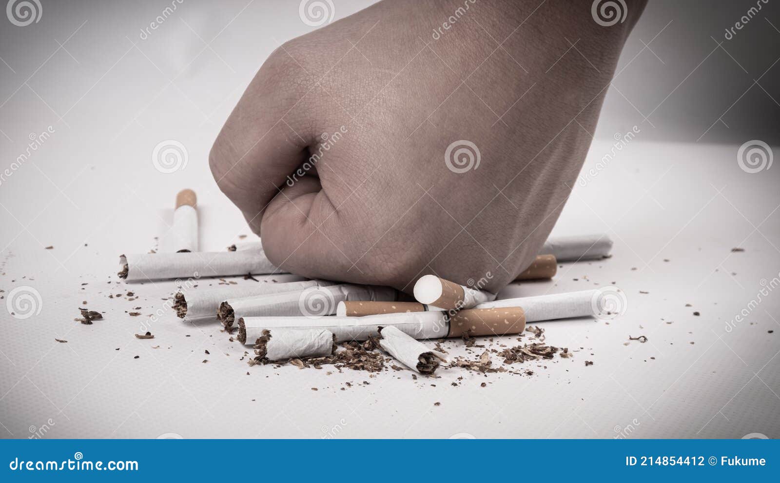 The Harm of Smoking, the Fight Against Nicotine Addiction Stock Photo ...