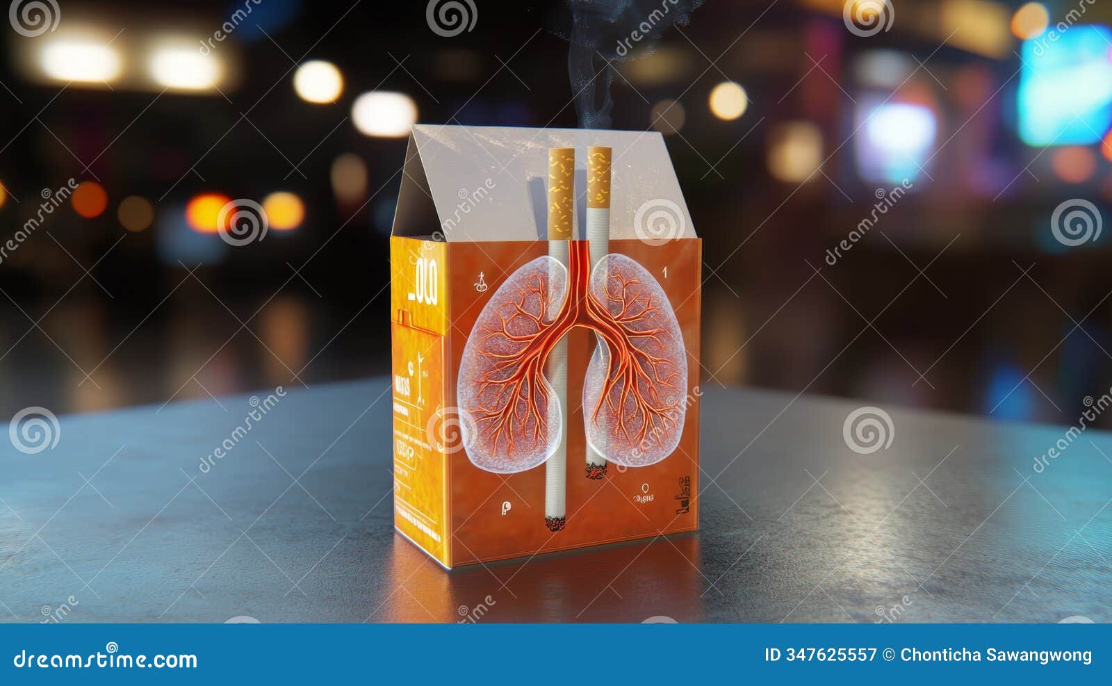 Cigarette Box Containing Human Lungs, a Powerful Visual Depiction of ...