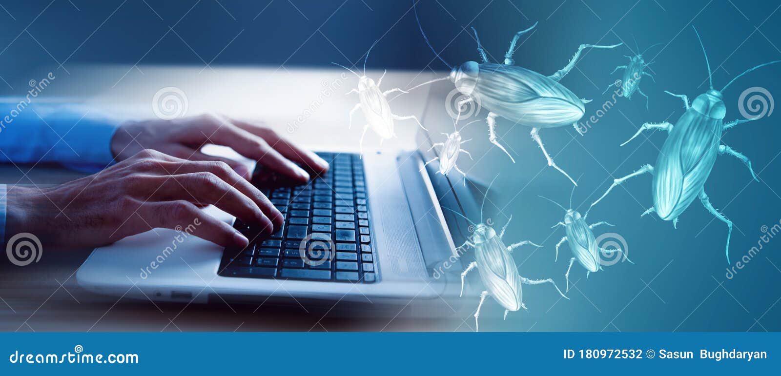 Harmful Programs Computer Virus Icon Stock Photo - Image of message ...