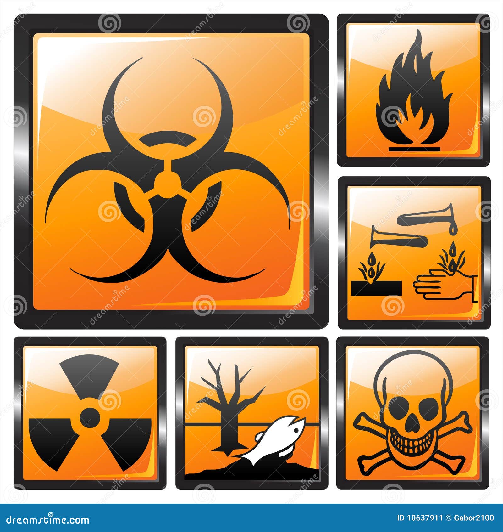 Harmful signs shiny stock vector. Illustration of death - 10637911