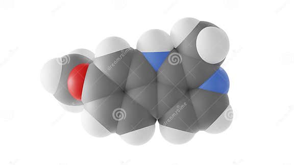 Harmine Molecule, Beta-carboline, Molecular Structure, Isolated 3d ...