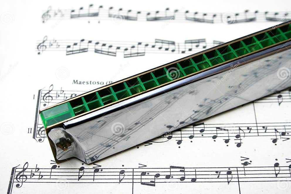 Harmonica stock image. Image of notes, noise, music, mouth - 9081797