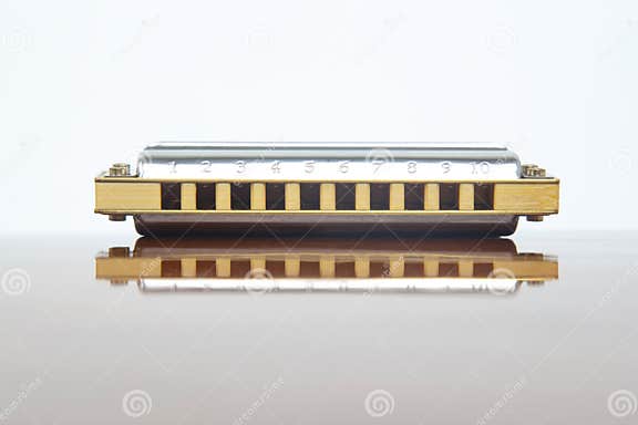 The Harmonica Lies on a Mirrored Surface. Classical Musical Wind ...