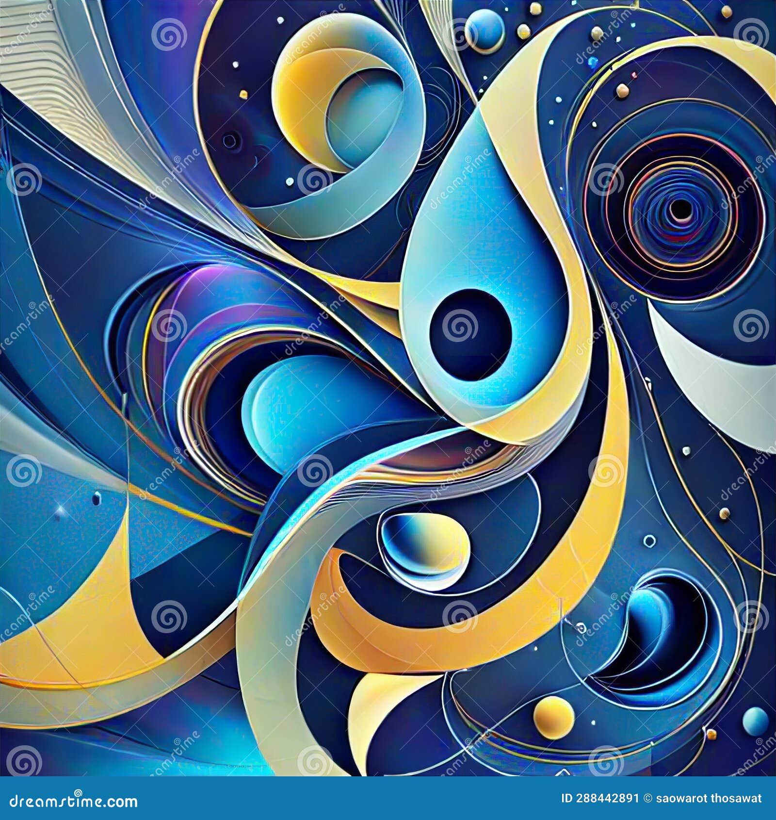 Harmonious Abstractions: Exploring Quantum Chaos through Art Stock ...