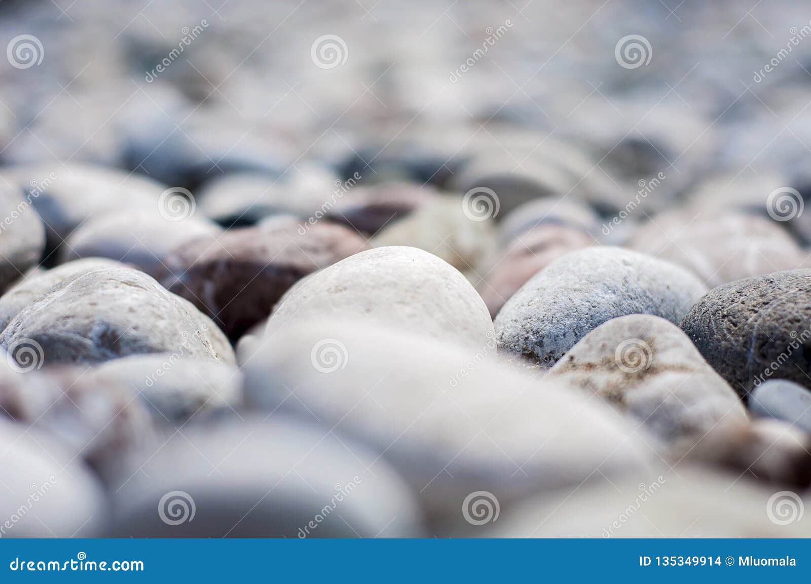 A Harmonious Background or Closeup of Smooth Natural Rocks or Round ...