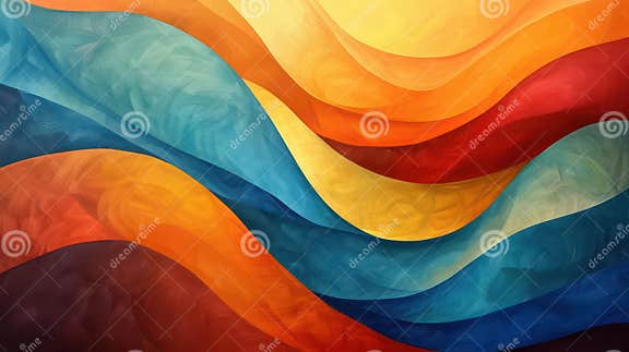 A Harmonious Blend of Complementary Colors, Creating a Visually ...