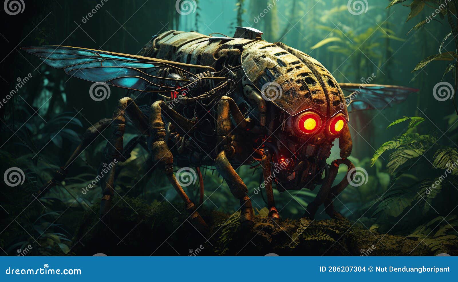 Harmonious Coexistence: Biomechanical Creatures in the Techno Jungle ...