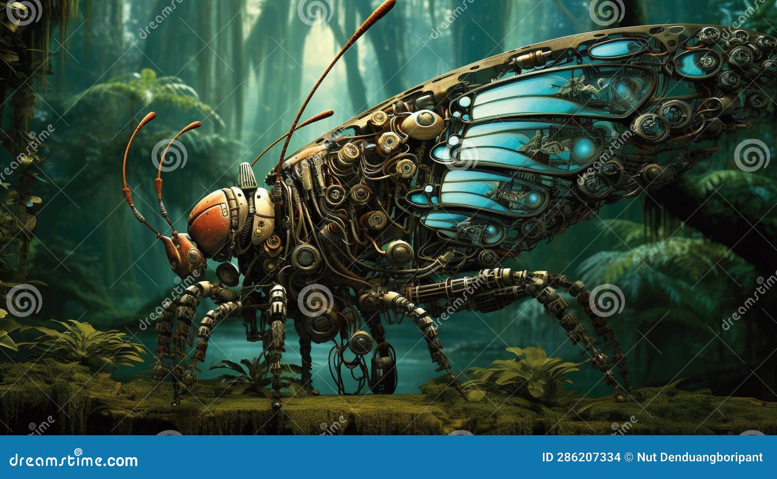 Harmonious Coexistence: Biomechanical Creatures in the Techno Jungle ...