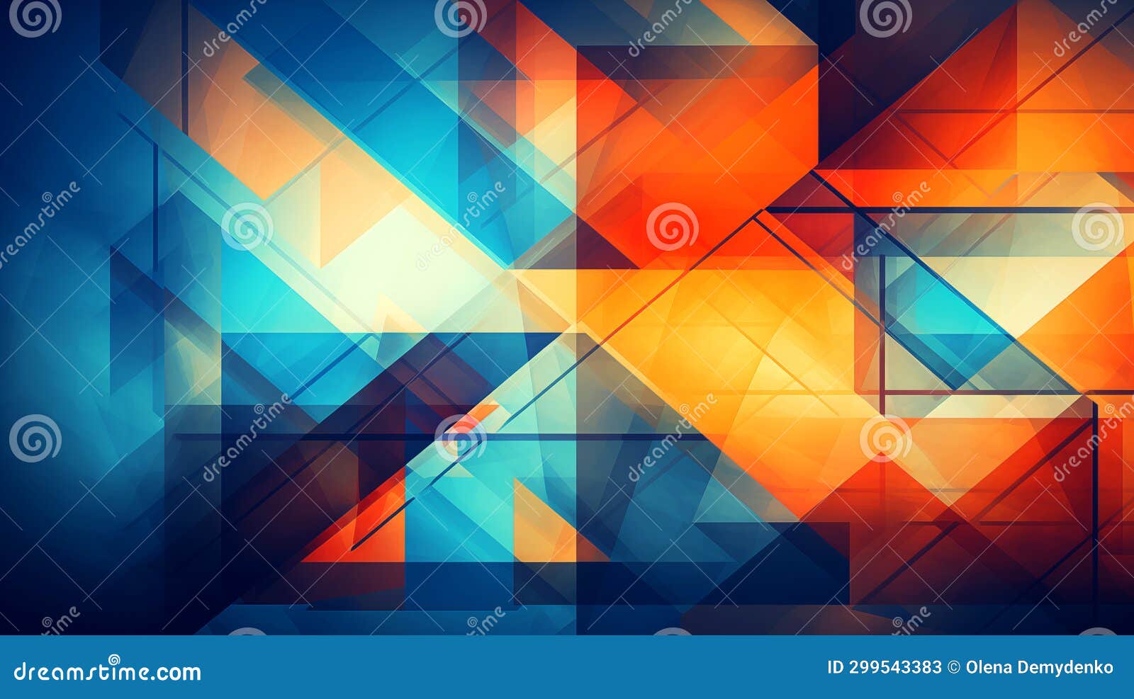 A Harmonious Combination of Different Geometric Shapes in a Bright ...