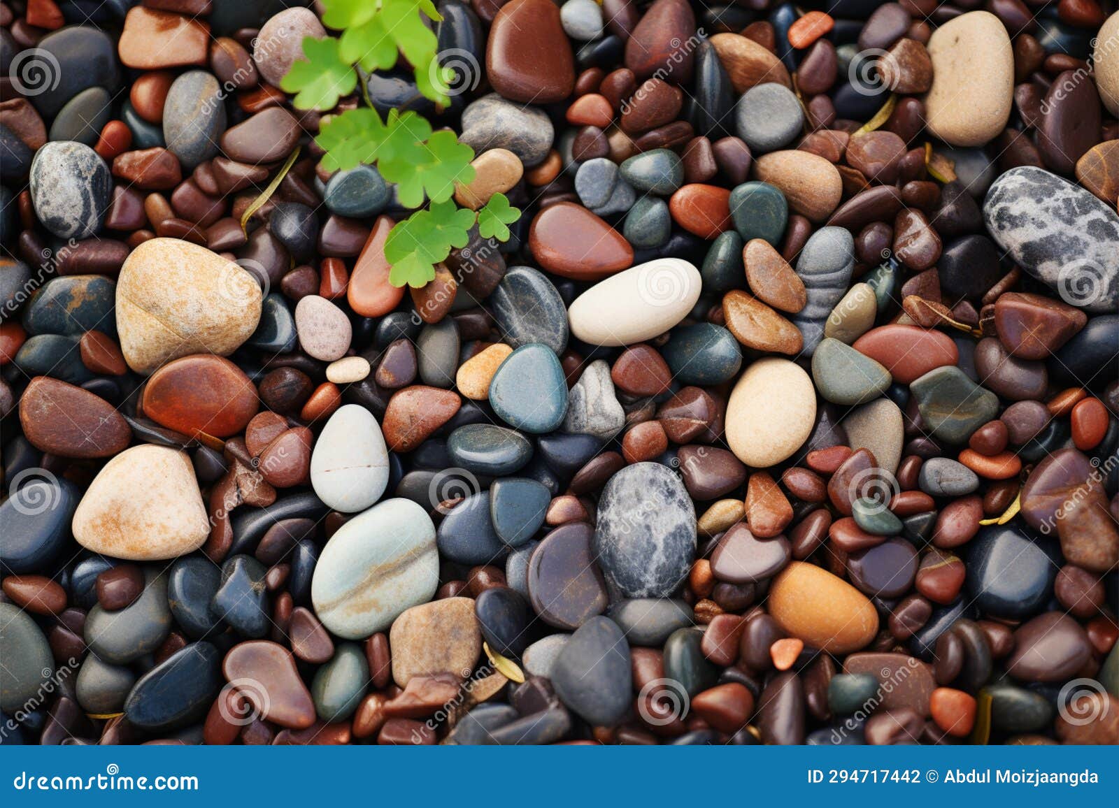 A Harmonious Mix of Pebble Stones and Rugged Bricks Stock Illustration - Illustration of ...
